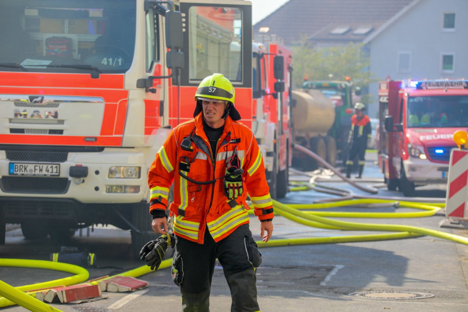 In Geroda: Erst brennt die Scheune, dann fünf Gebäude